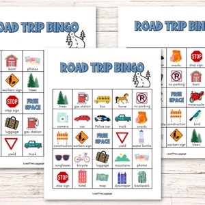Road Trip Bingo, Road Trip Games, Road Trip Printables, Family Road ...