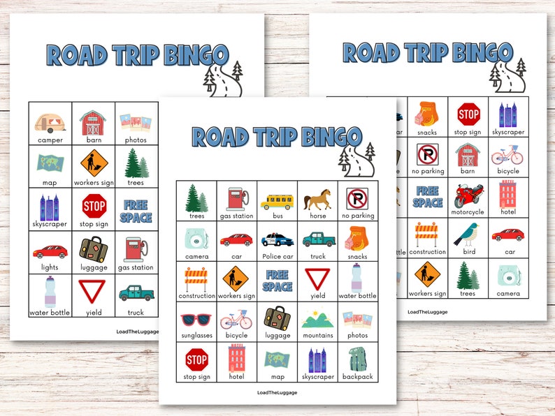 Road Trip Bingo, Road Trip Games, Road Trip Printables, Family Road ...