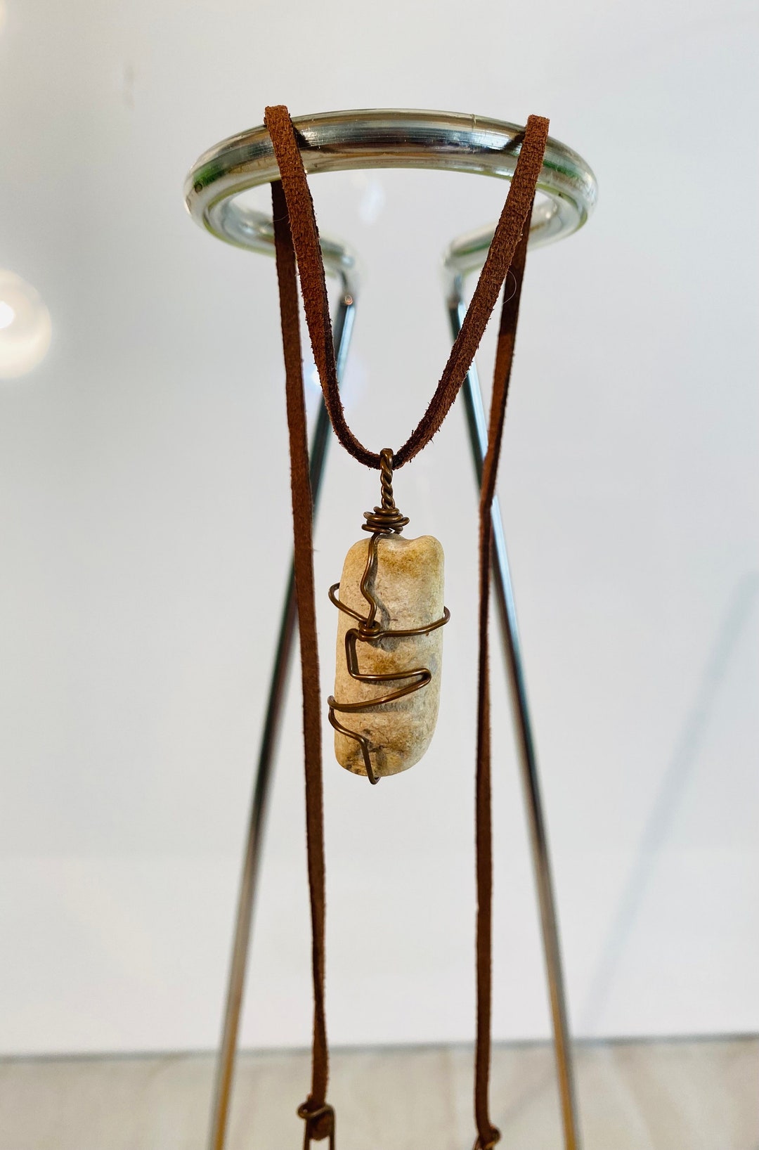 Wired Wrapped Fossilized Dinosaur Tooth Necklace - Etsy