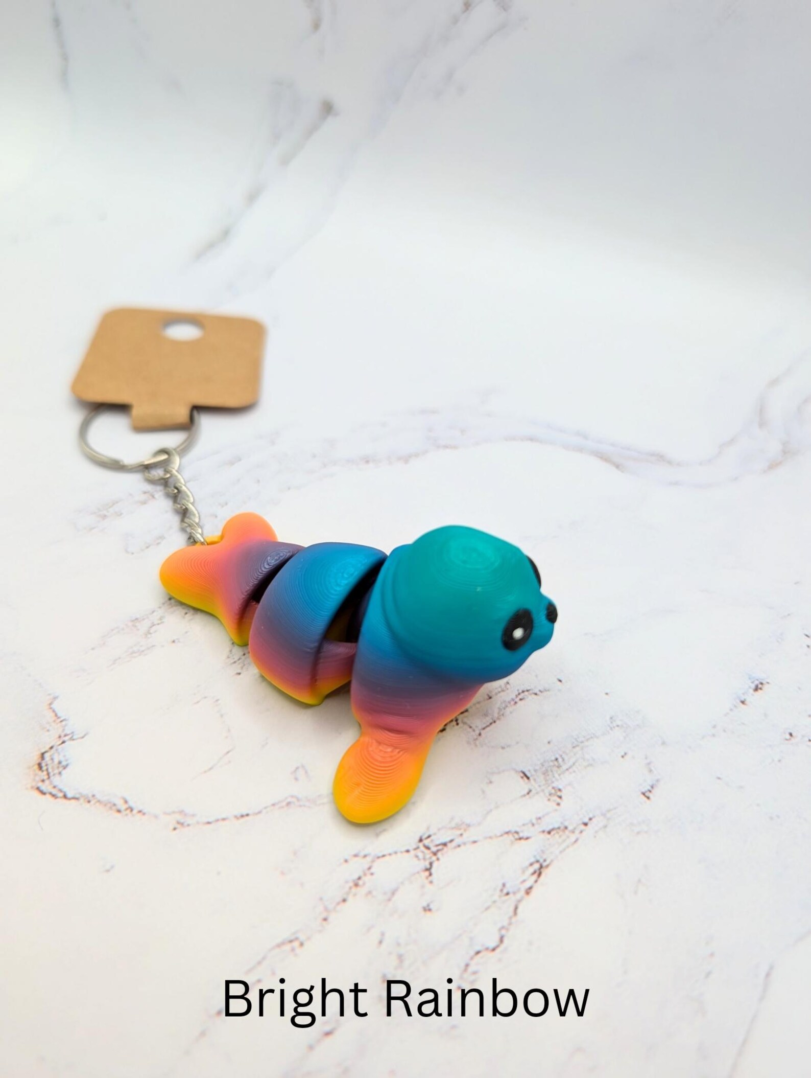 Seal 3D Printed Flexi Articulated Keychain - Etsy