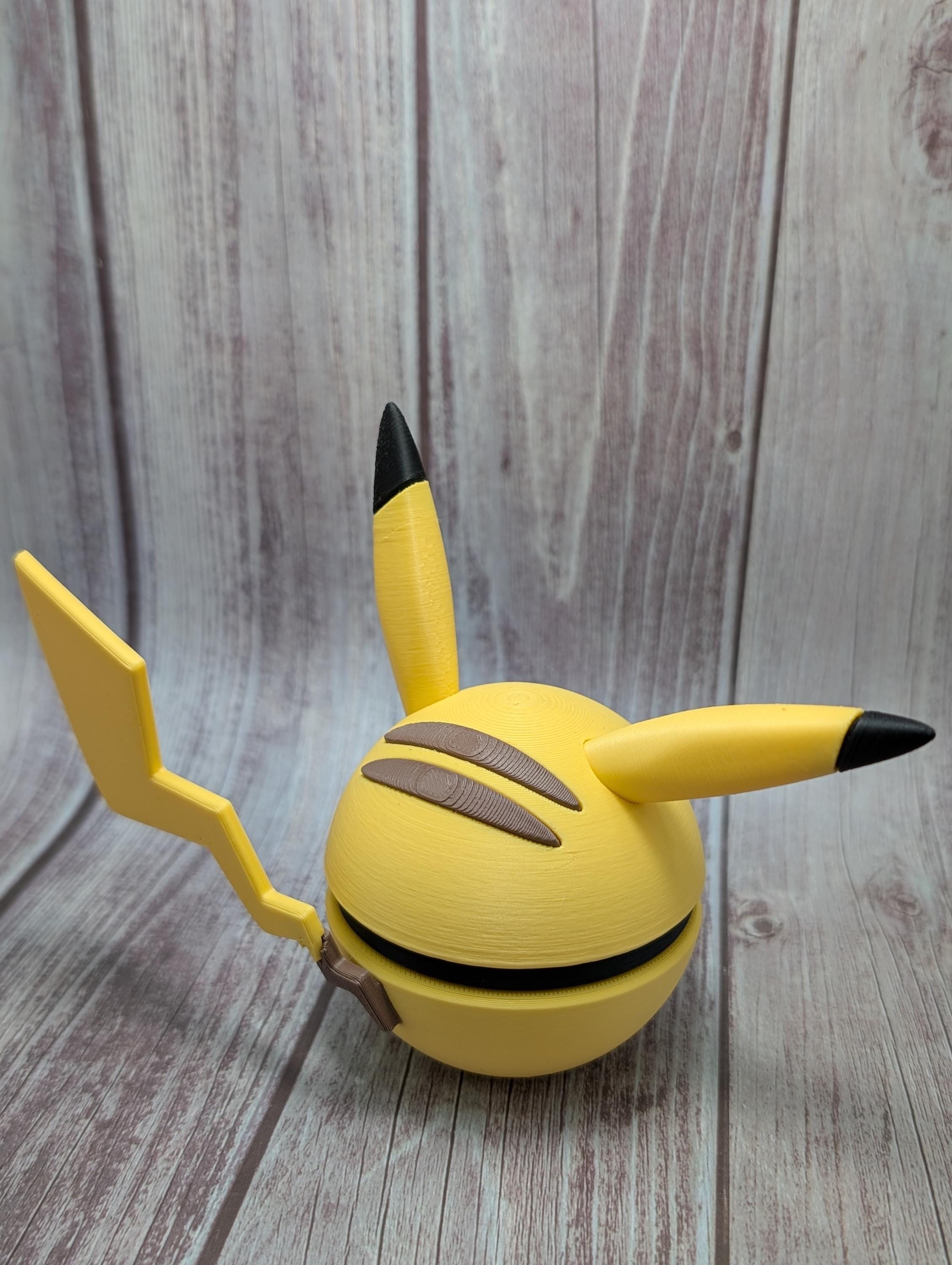 Pokemon Pikachu Pokeball - Unique 3d Printed for Display or Play! - Etsy