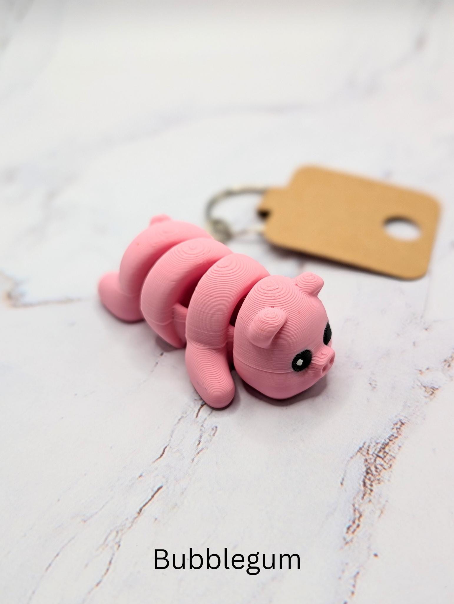 Pig 3D Printed Flexi Articulated Keychain - Etsy