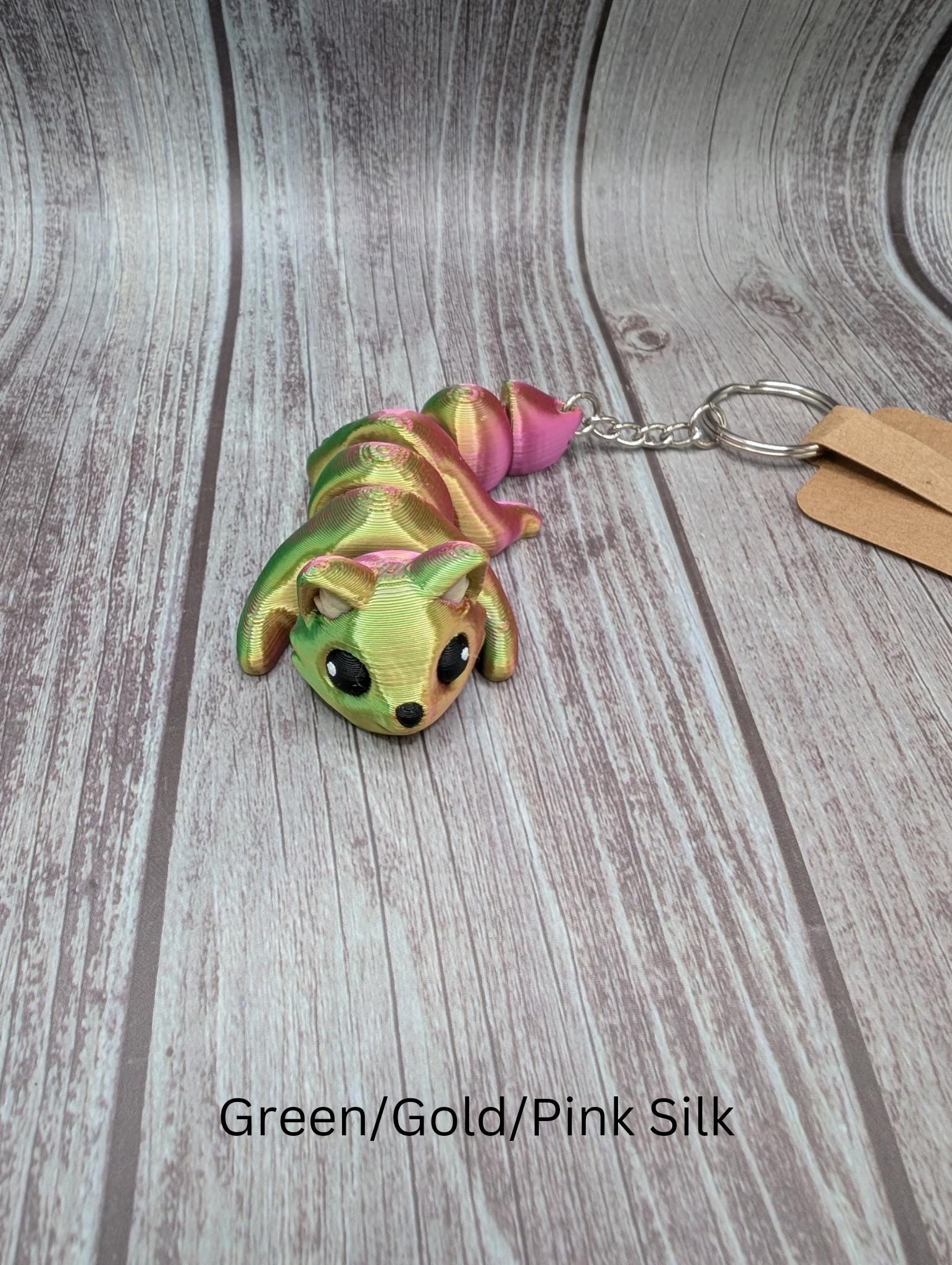 Fox 3D Printed Flexi Articulated Keychain - Etsy