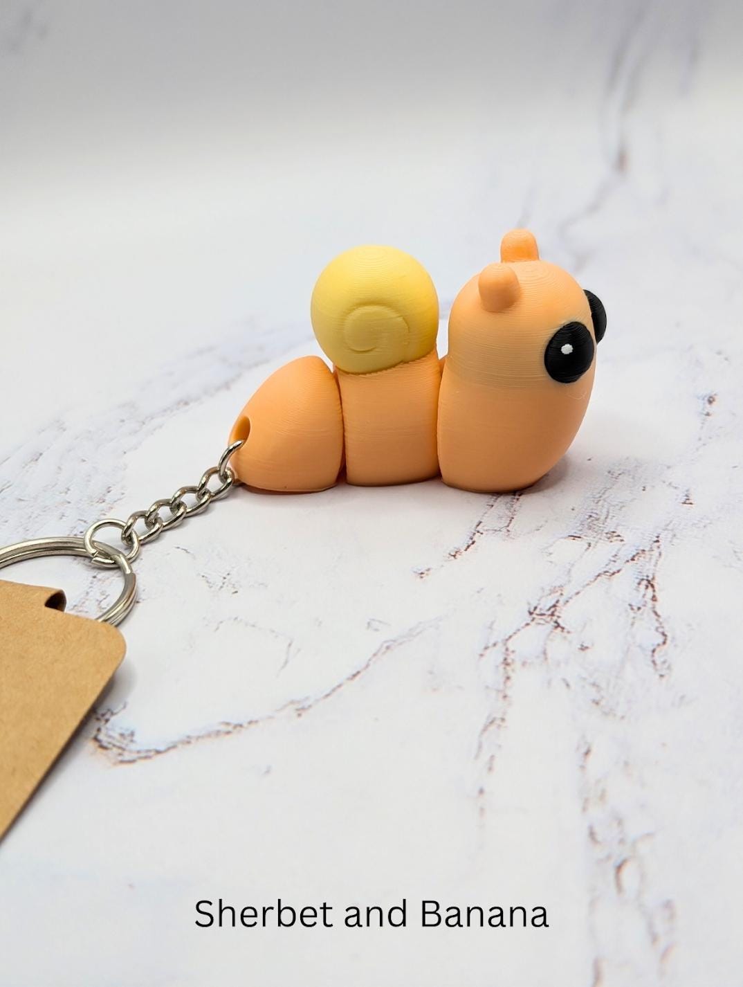 Snail 3D Printed Flexi Articulated Keychain - Etsy
