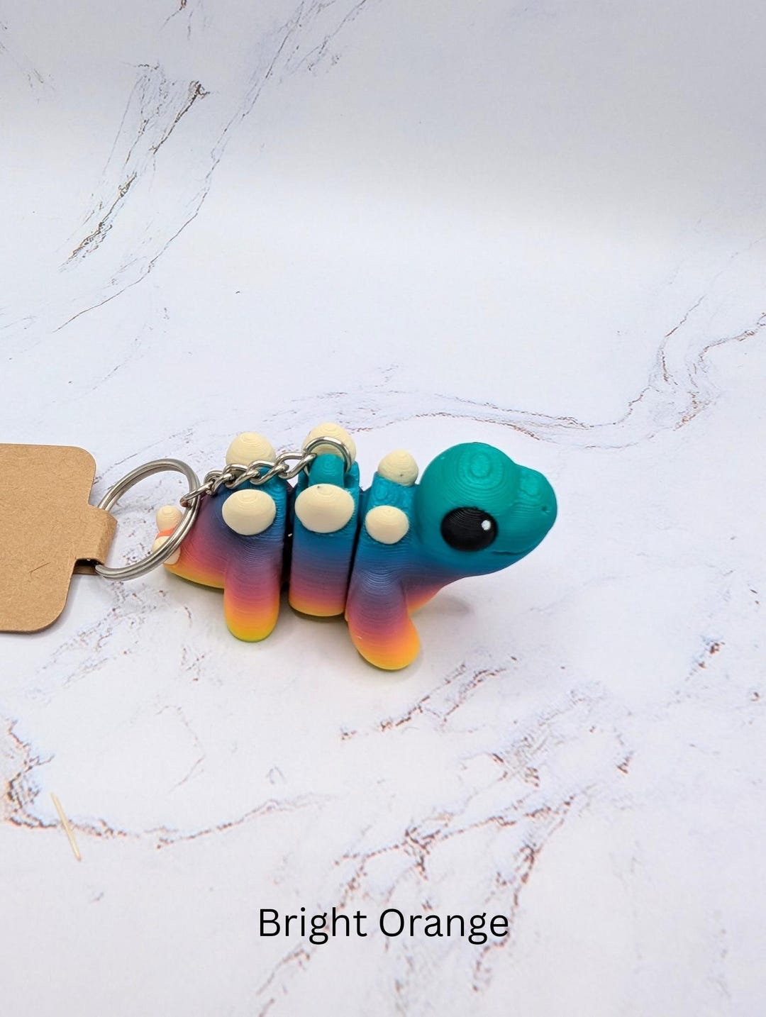 Stegosaurus 3D Printed Flexi Articulated Keychain - Etsy