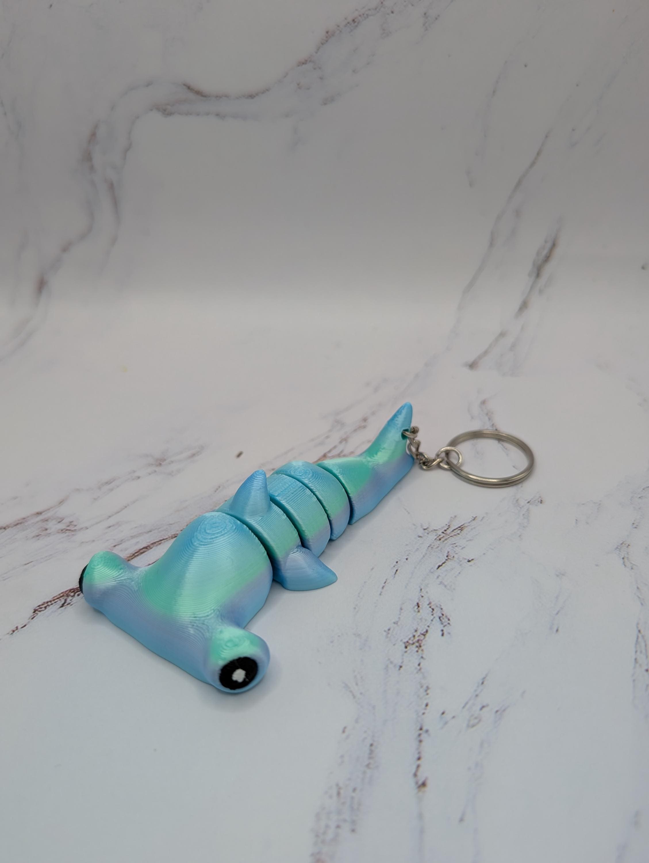 Hammerhead Shark 3D Printed Flexi Articulated Keychain - Etsy