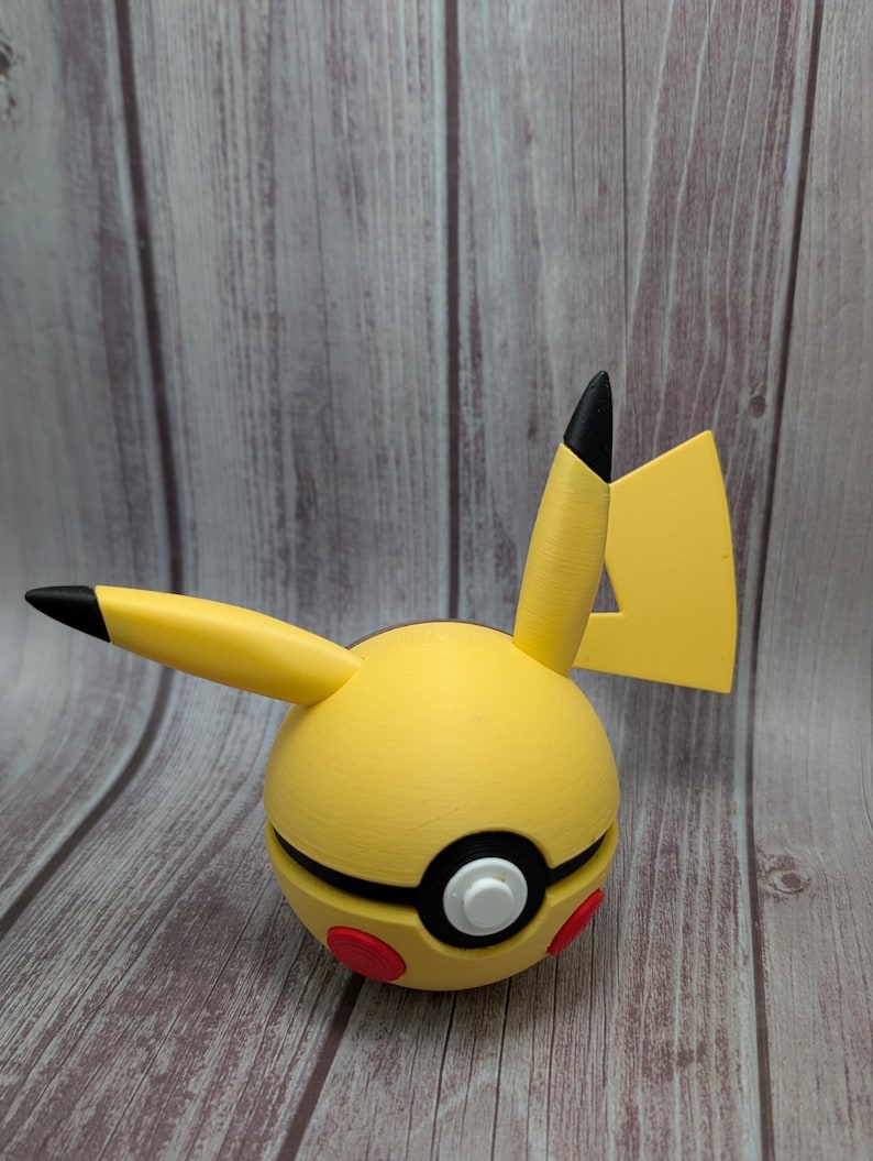 Pokemon Pikachu Pokeball - Unique 3d Printed for Display or Play! - Etsy