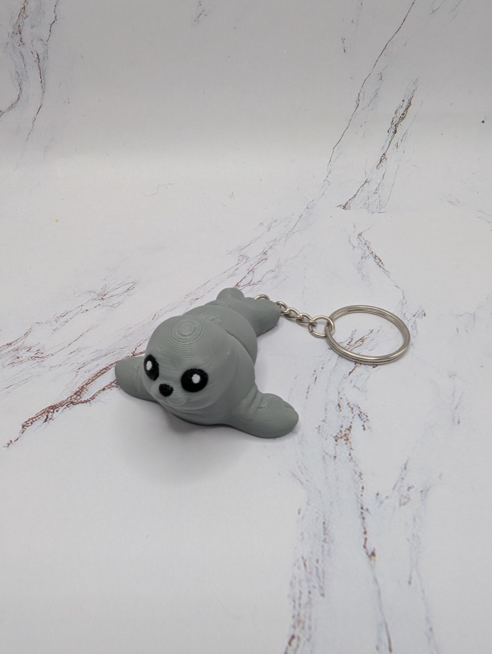 Seal 3D Printed Flexi Articulated Keychain - Etsy