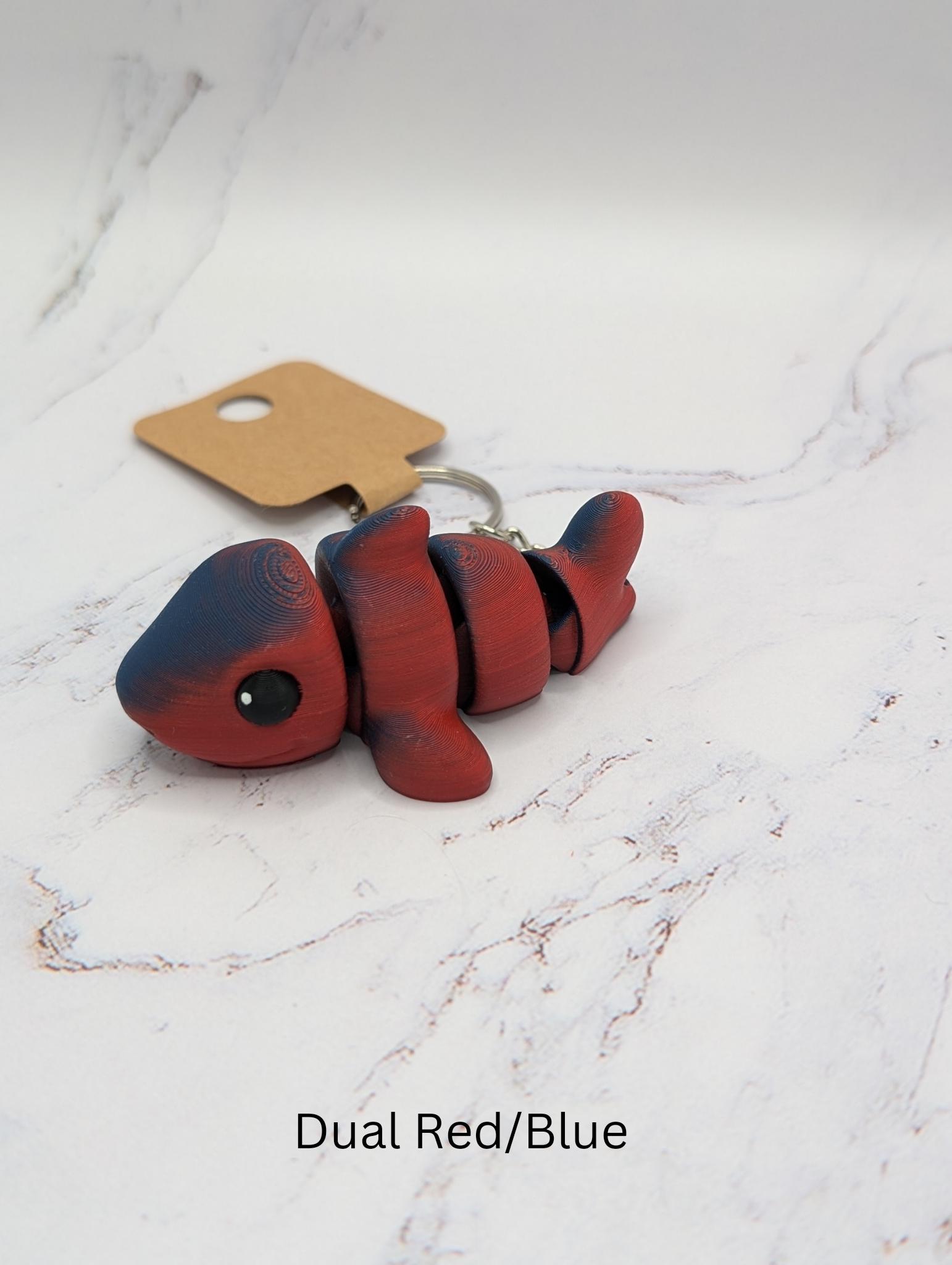 Shark 3D Printed Flexi Articulated Keychain - Etsy