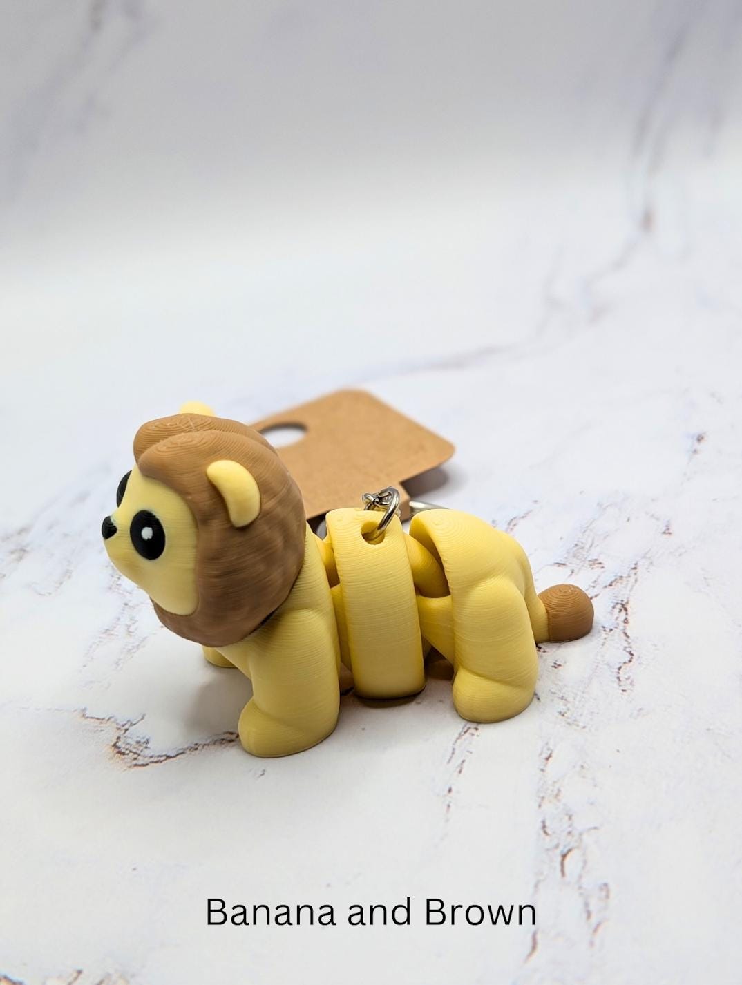 Lion 3D Printed Flexi Articulated Keychain - Etsy