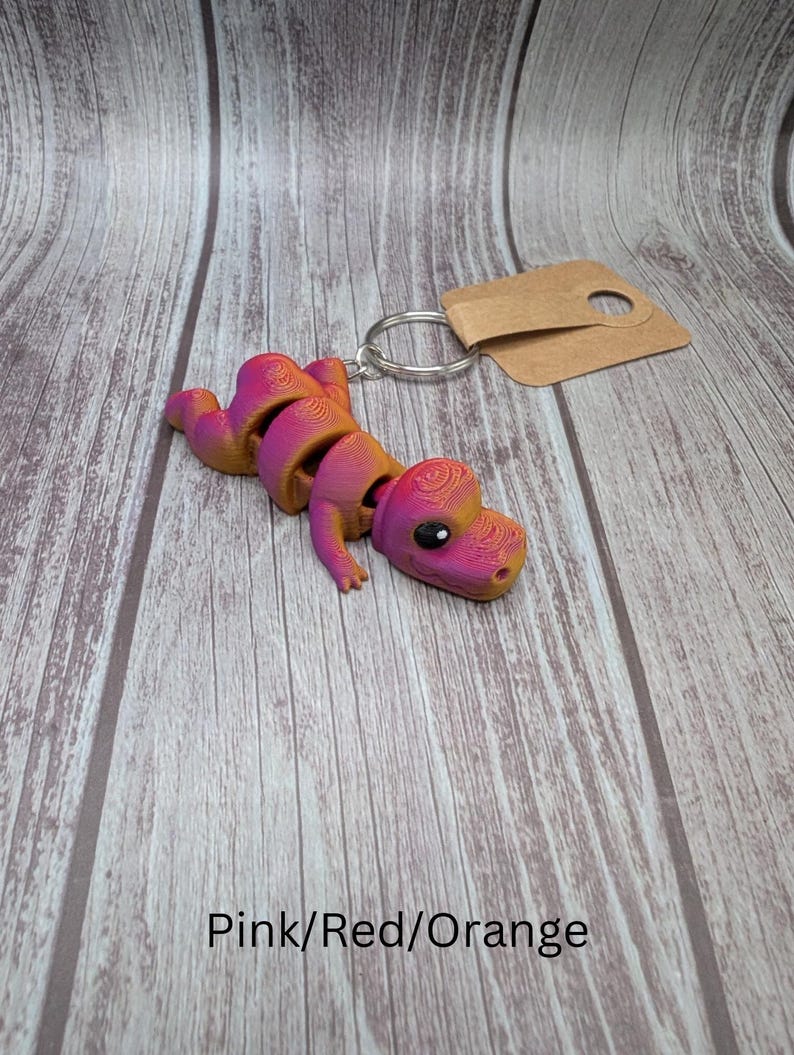 T-rex 3D Printed Flexi Articulated Keychain - Etsy UK