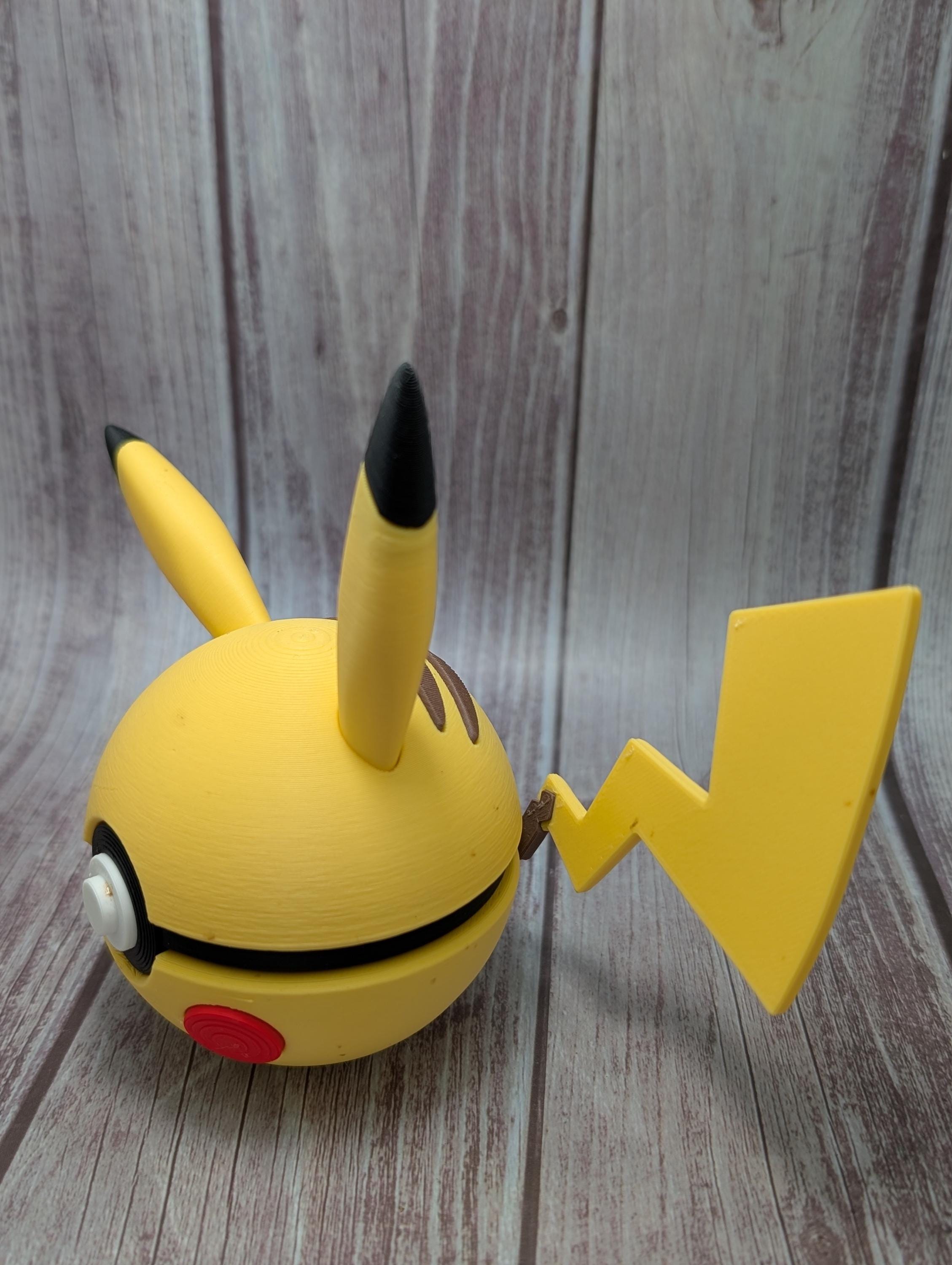 Pokemon Pikachu Pokeball - Unique 3d Printed for Display or Play! - Etsy
