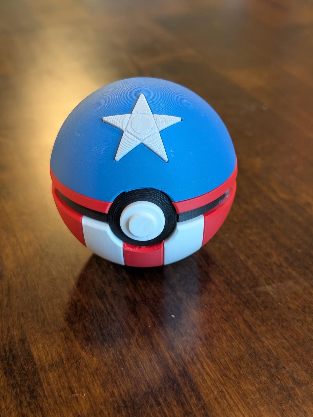 Pokemon Captain America Pokeball - Unique 3d Printed for Display or ...
