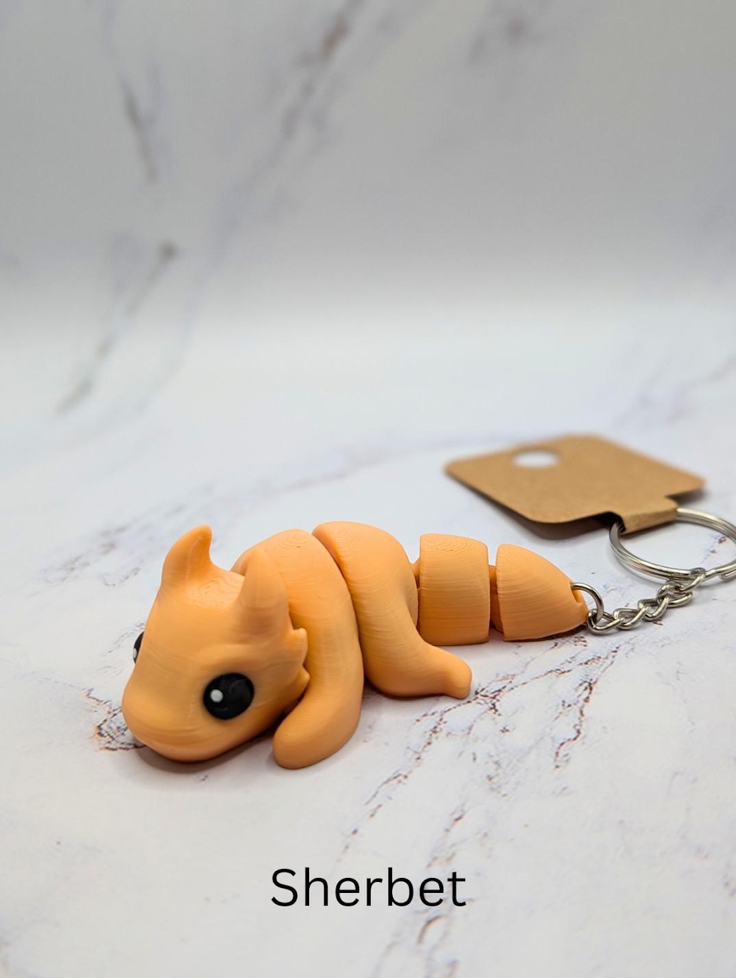 Dragon 3D Printed Flexi Articulated Keychain - Etsy