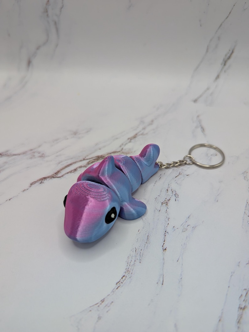 Shark 3D Printed Flexi Articulated Keychain - Etsy