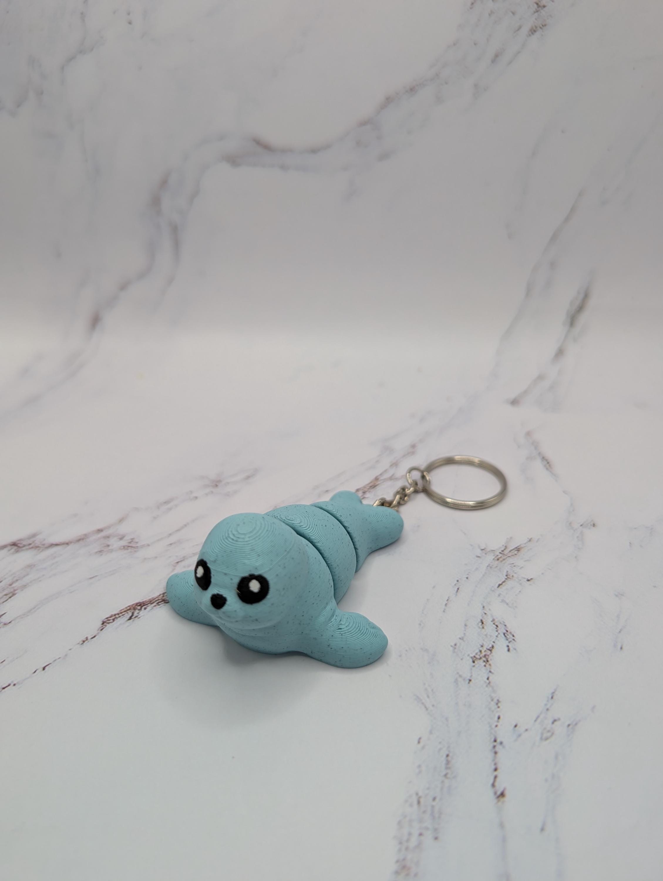 Seal 3D Printed Flexi Articulated Keychain - Etsy