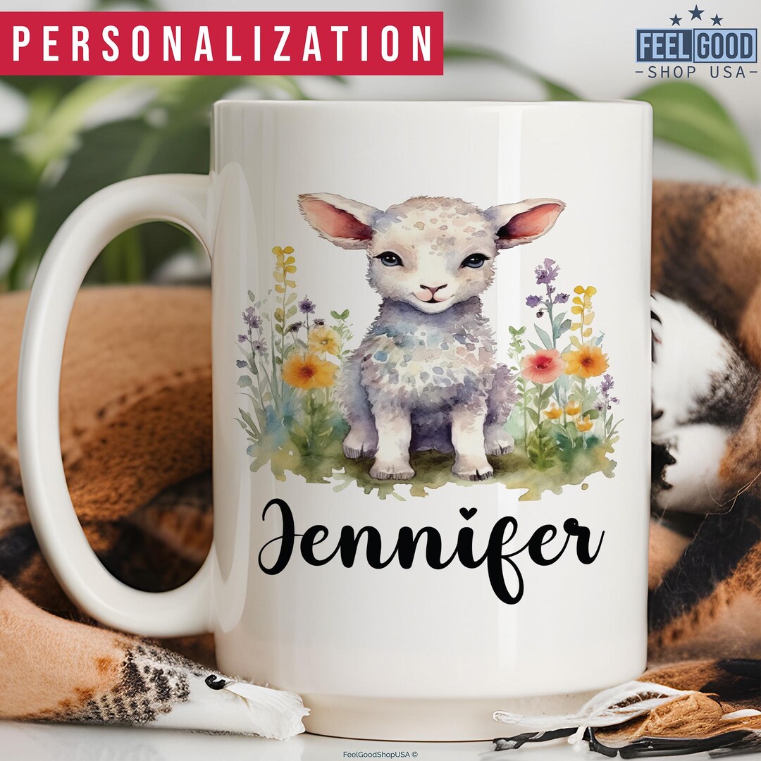Sheep Mug Personalized Sheep Gift, Custom Sheep Cup With Name, Sheep ...