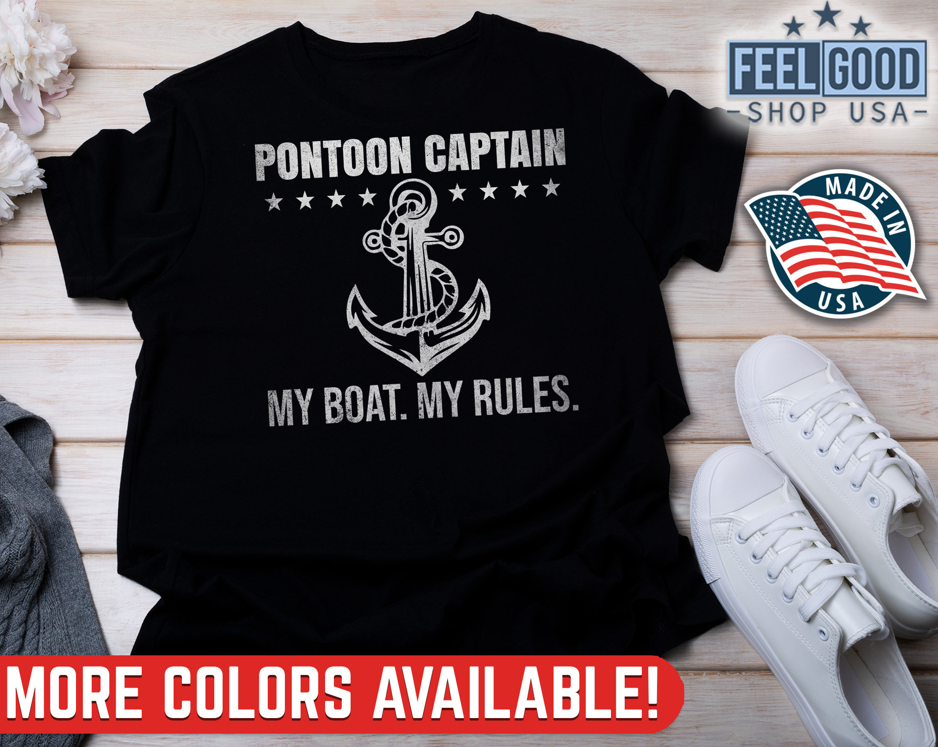 Pontoon Boat Shirt, Pontoon Captain My Boat My Rules, Pontoon Boat ...