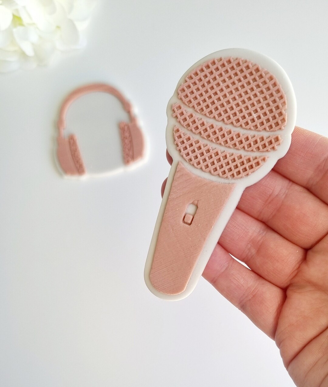 Microphone Raised Cookie Stamp/debosser & Cutter - Etsy