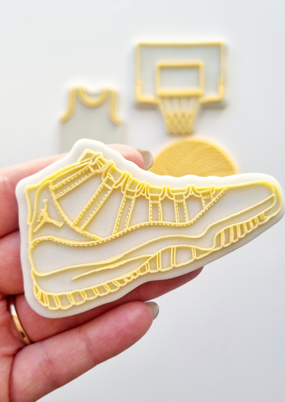Basketball Jordan Sneaker Raised Cookie Stamp/debosser & Cutter - Etsy