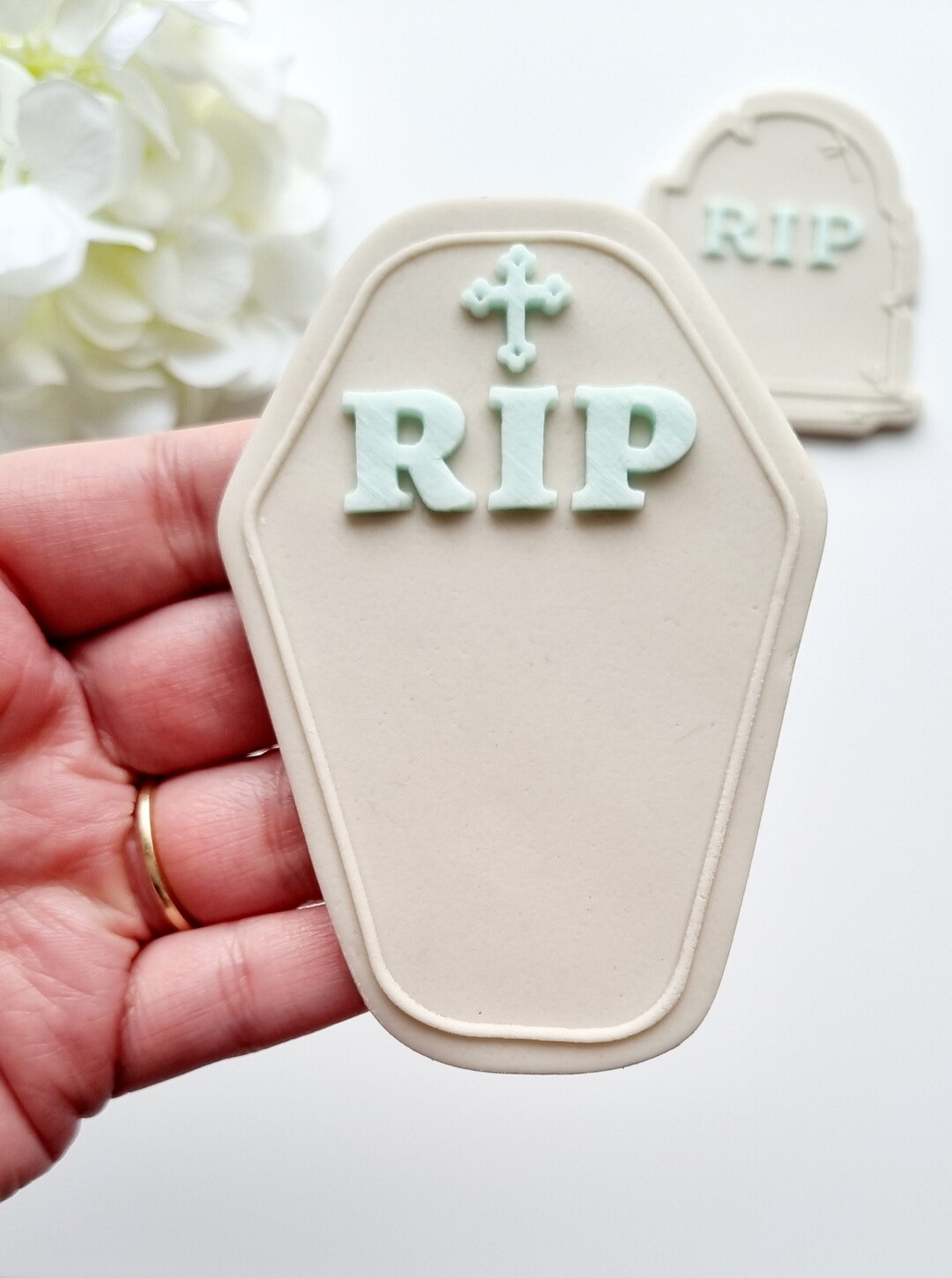 RIP Coffin Raised Cookie Stamp/fondant Debosser & Cutter - Etsy