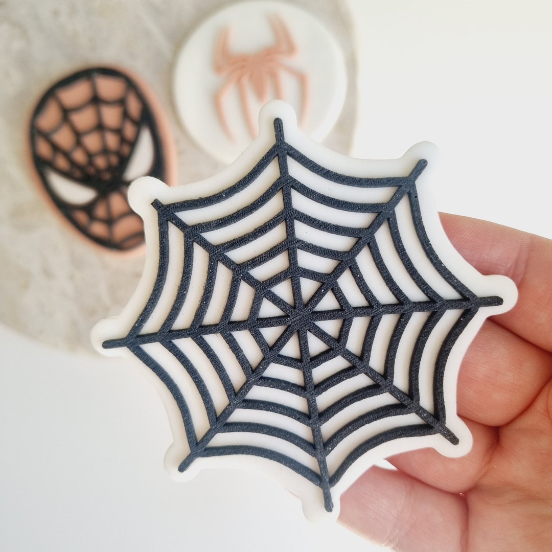 Spider Web Raised Cookie Stamp/fondant Debosser & Cutter - Etsy