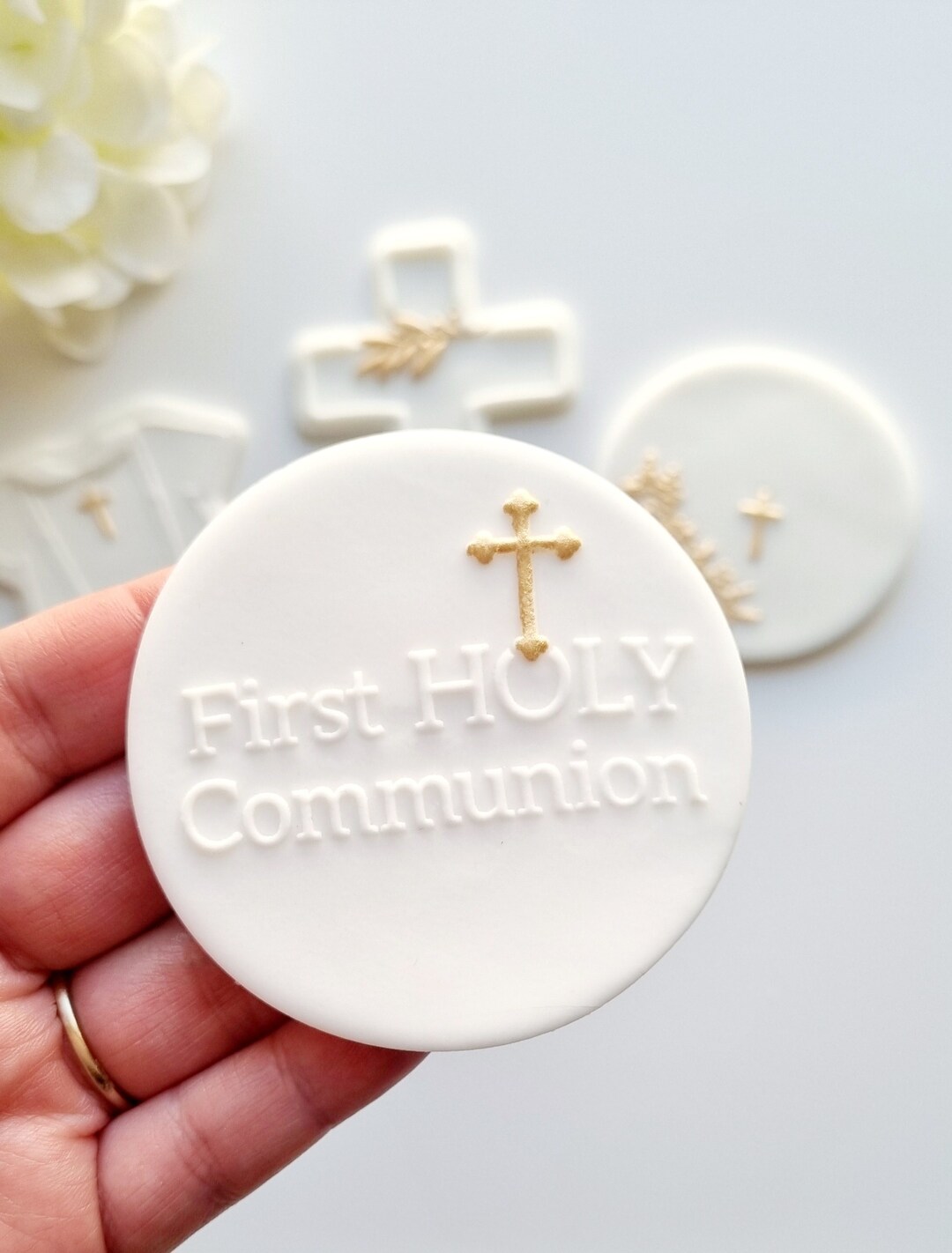 First Holy Communion Raised Cookie Stamp/fondant Debosser - Etsy