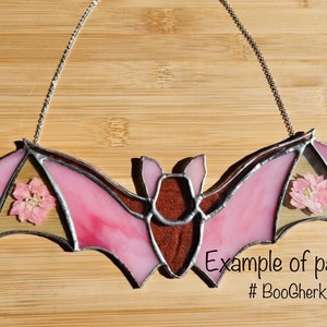 Flora the Bat Stained Glass Pattern Pdf - Etsy