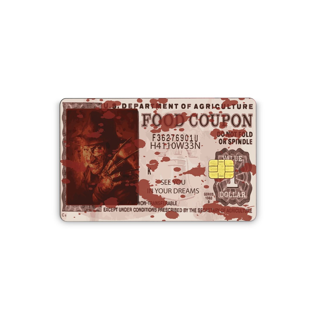 Halloween Credit Card Sticker Skins for EBT, Transportation Key, Debit ...