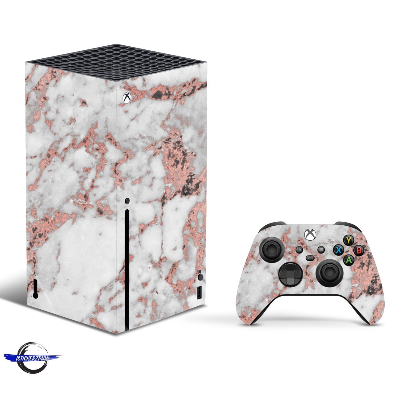 Video Game Console Skins Xbox X Vinyl Wrap Rose Gold Marble - Etsy