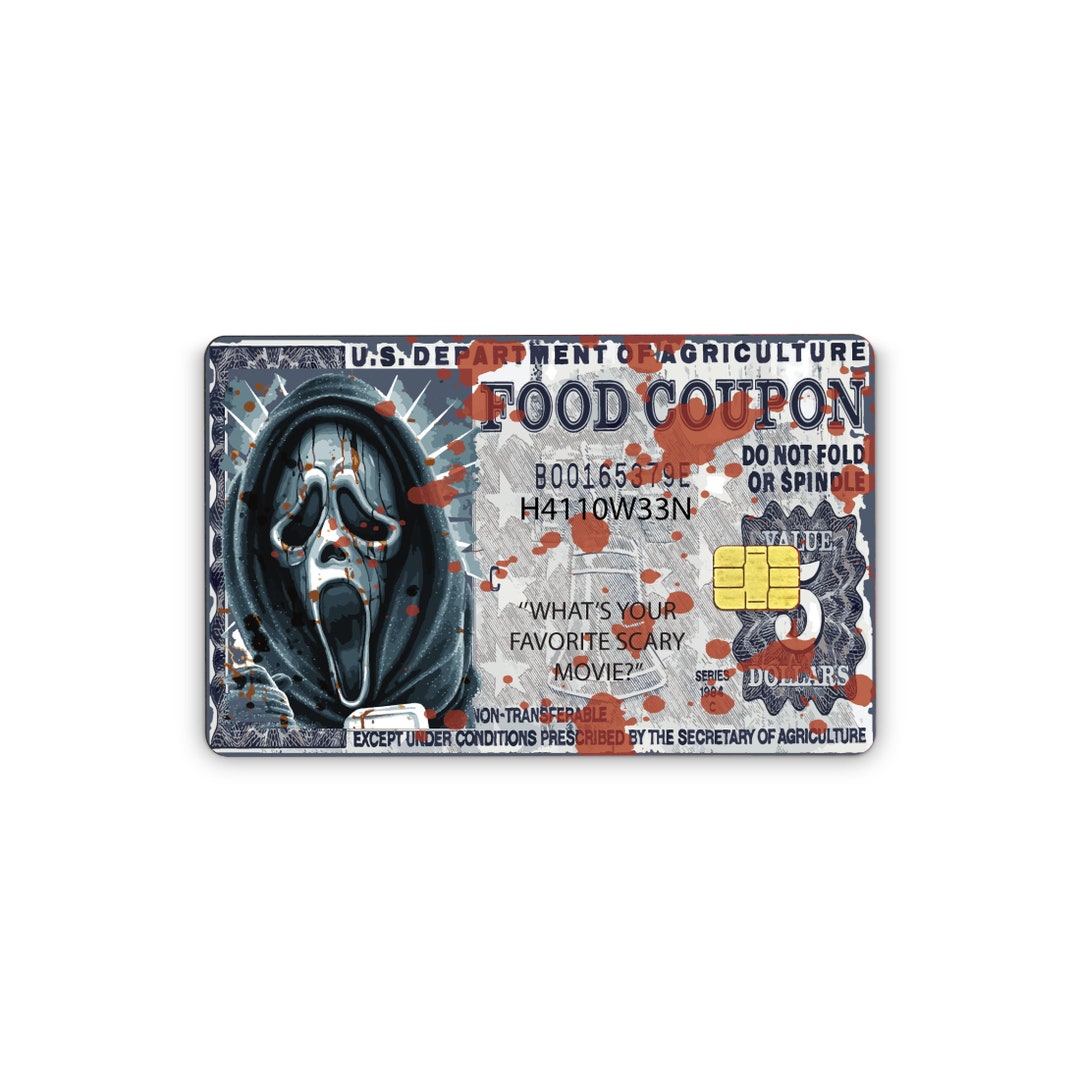 Halloween Credit Card Sticker Skins for EBT, Transportation Key, Debit ...