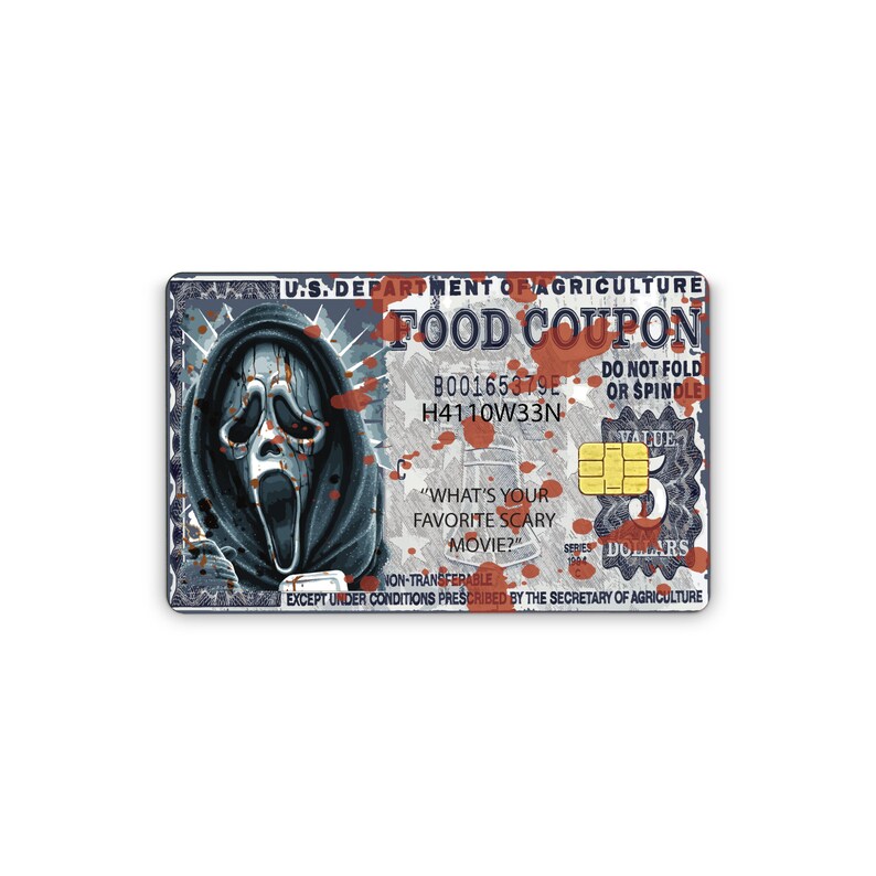 Halloween Credit Card Sticker Skins for EBT, Transportation Key, Debit ...