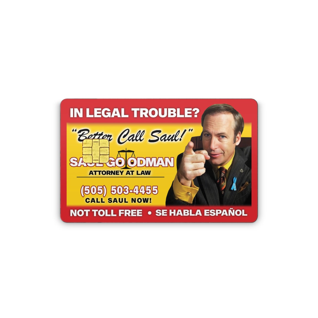 Credit Card Vinyl Skin Better Call Saul Vinyl Decal - Etsy