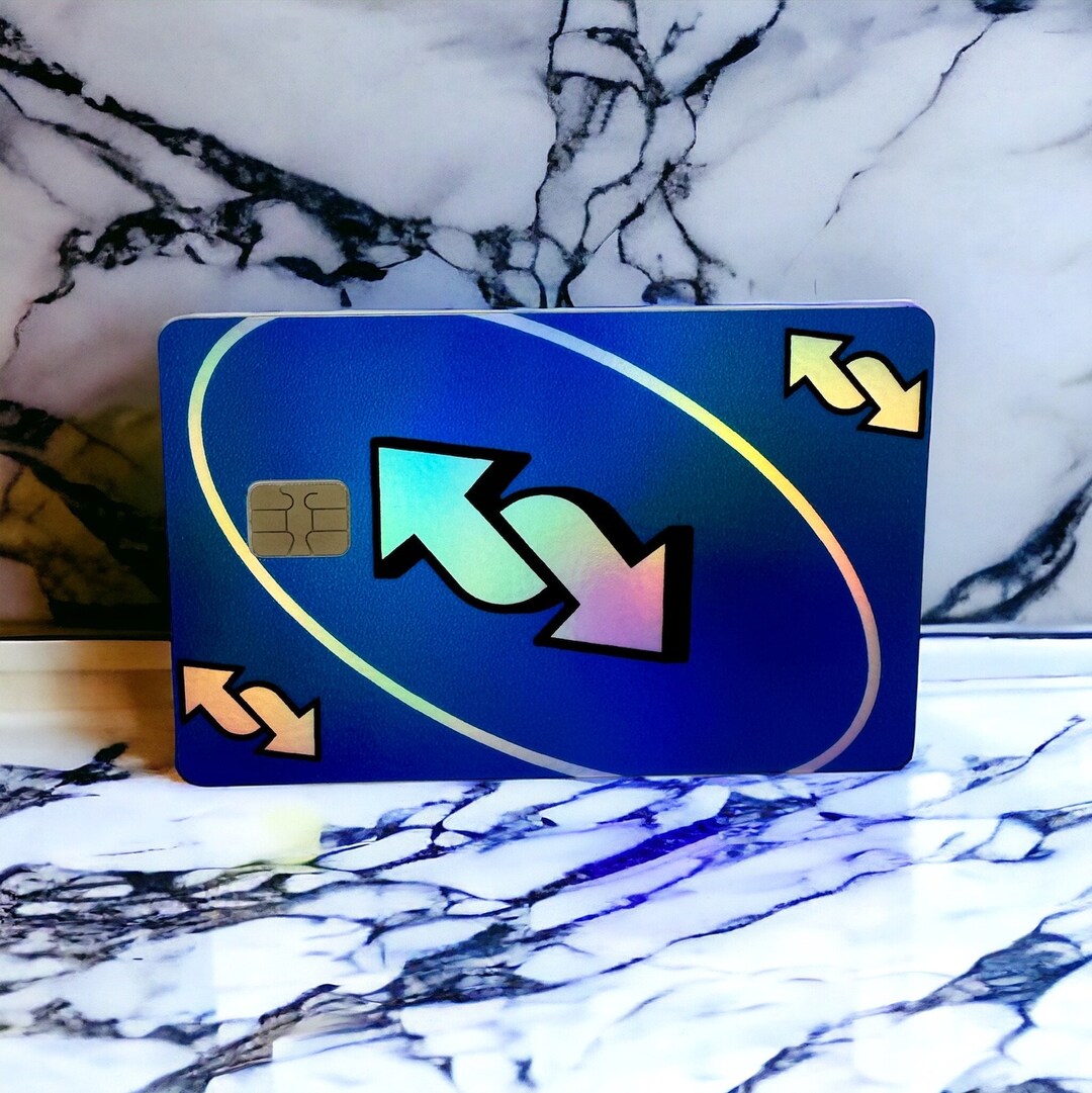 Credit Card Sticker Vinyl Skins Decal Uno Holographic Decal - Etsy