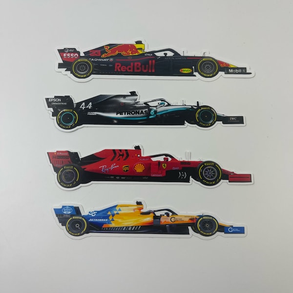 Formula 1 Car Decals - Etsy