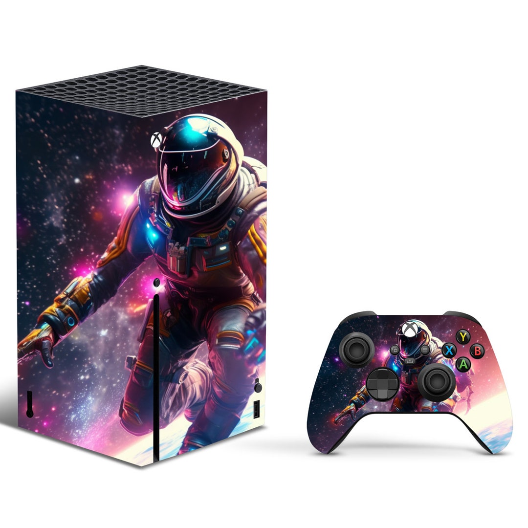 Video Game Console Skins Xbox X Vinyl Decal Wrap Spaceman + 2 ...