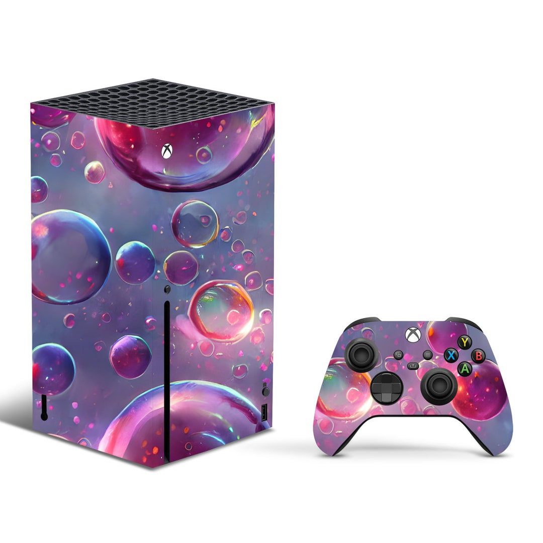 Video Game Console Skins Xbox X Vinyl Decal Wrap Bubbles 2 Controller ...