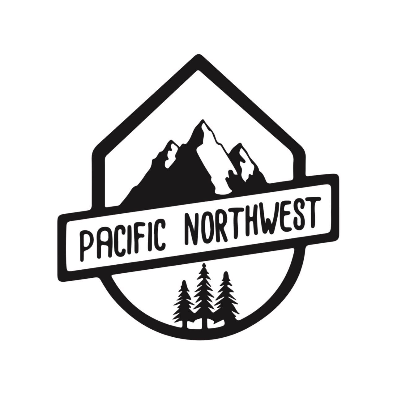 PNW Pacific Northwest Logo Decal Sticker - Etsy