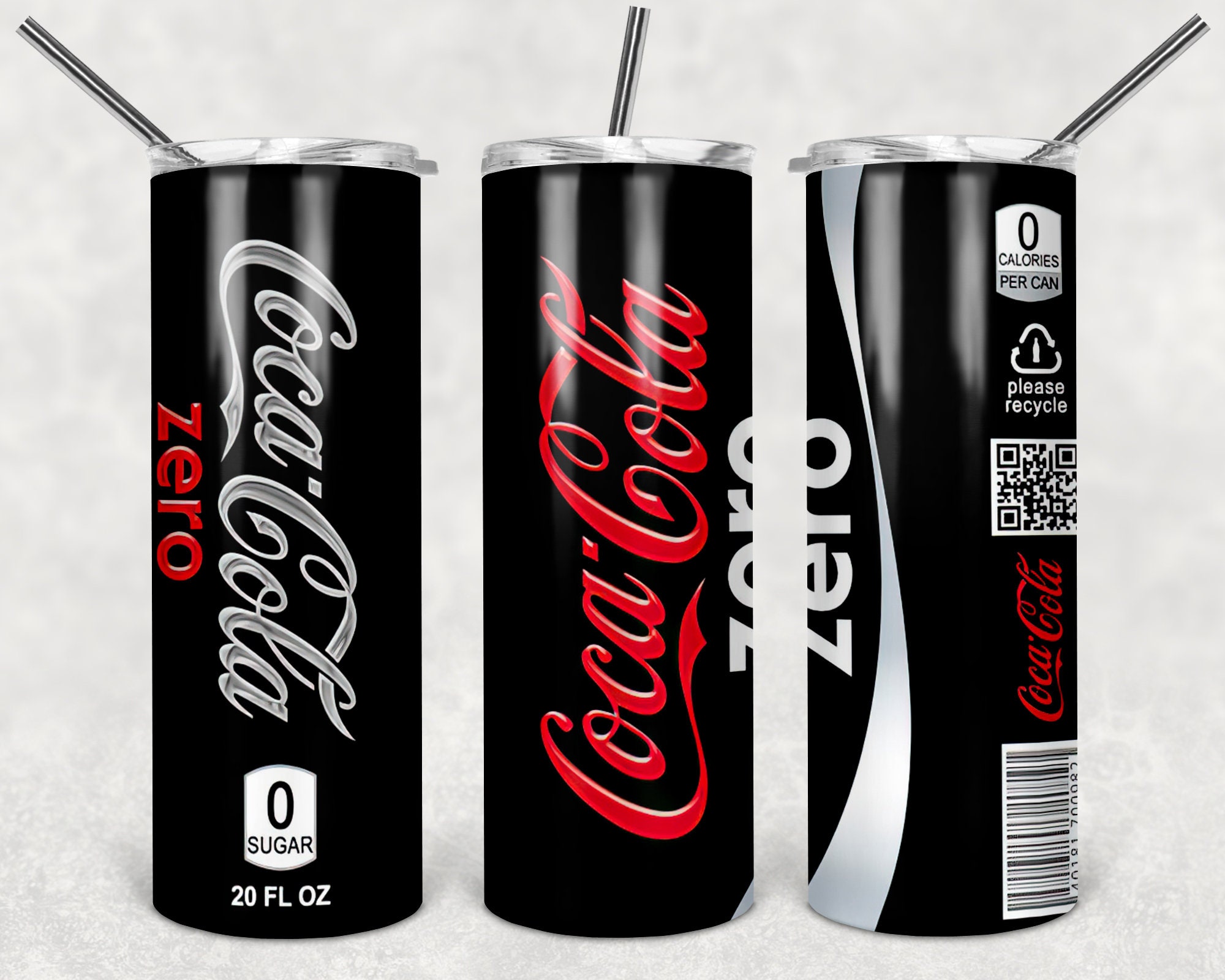 Coke Zero Tumbler Sublimation Tumbler 20oz Tumbler - Etsy