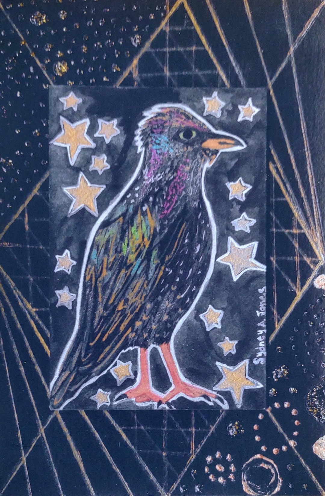 European Starling Blank Greeting Card - Etsy