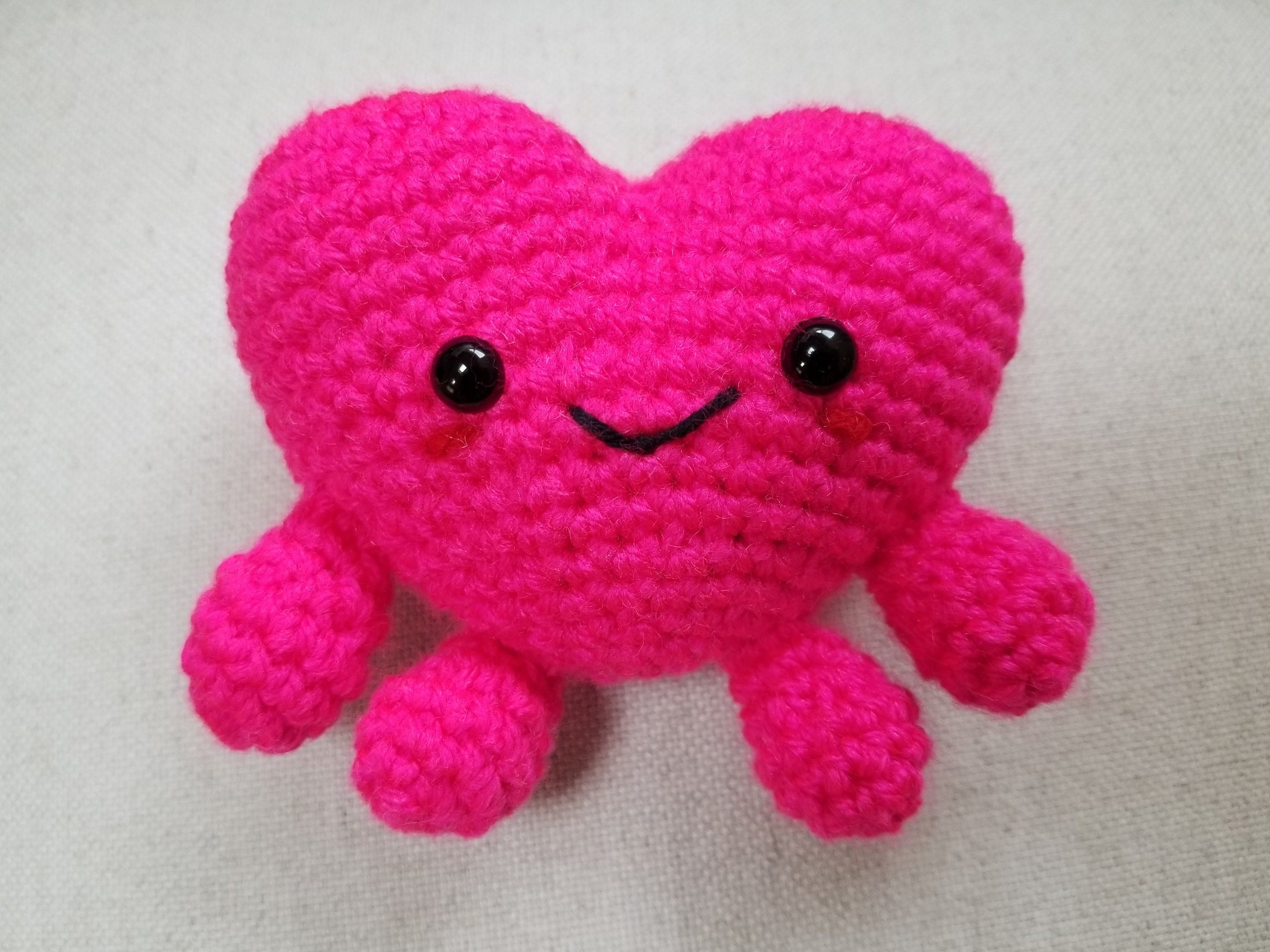 Valentine Plush Heart Buddy Valentine's Day Heart - Etsy