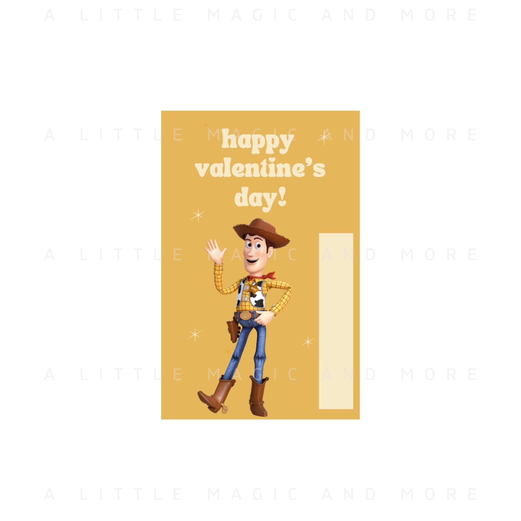 Toy Story Woody Buzz Lightyear Valentine's Day Cards | Retro Toy Story ...