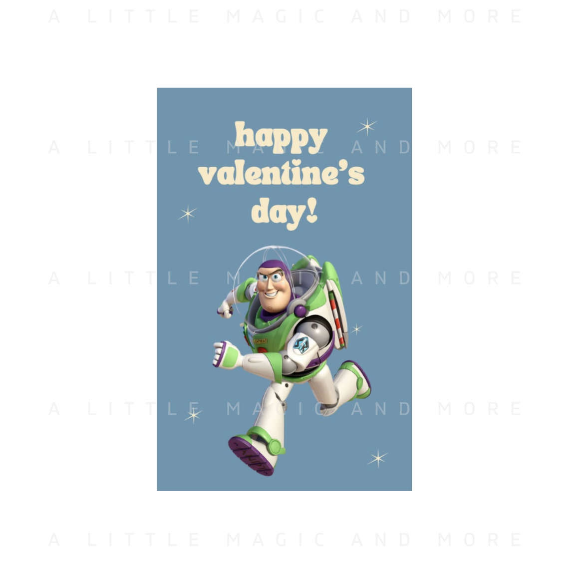 Toy Story Woody Buzz Lightyear Valentine's Day Cards - Etsy