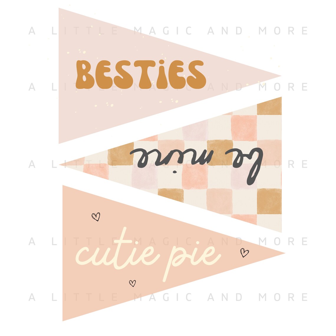 Valentine's Day Printable Pennants | Valentine's Day Pennants - Etsy