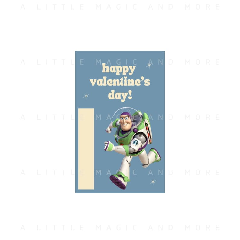Toy Story Woody Buzz Lightyear Valentine's Day Cards | Retro Toy Story ...