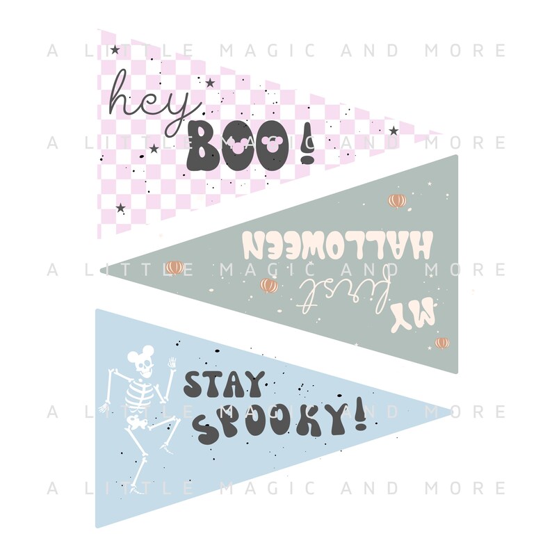 Mickey Mouse Halloween Printable Pennants| Halloween Pennants | Boo ...