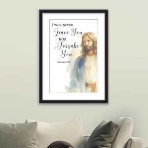 Hebrews 13:5 I Will Never Leave You nor Forsake You Bible Verse ...