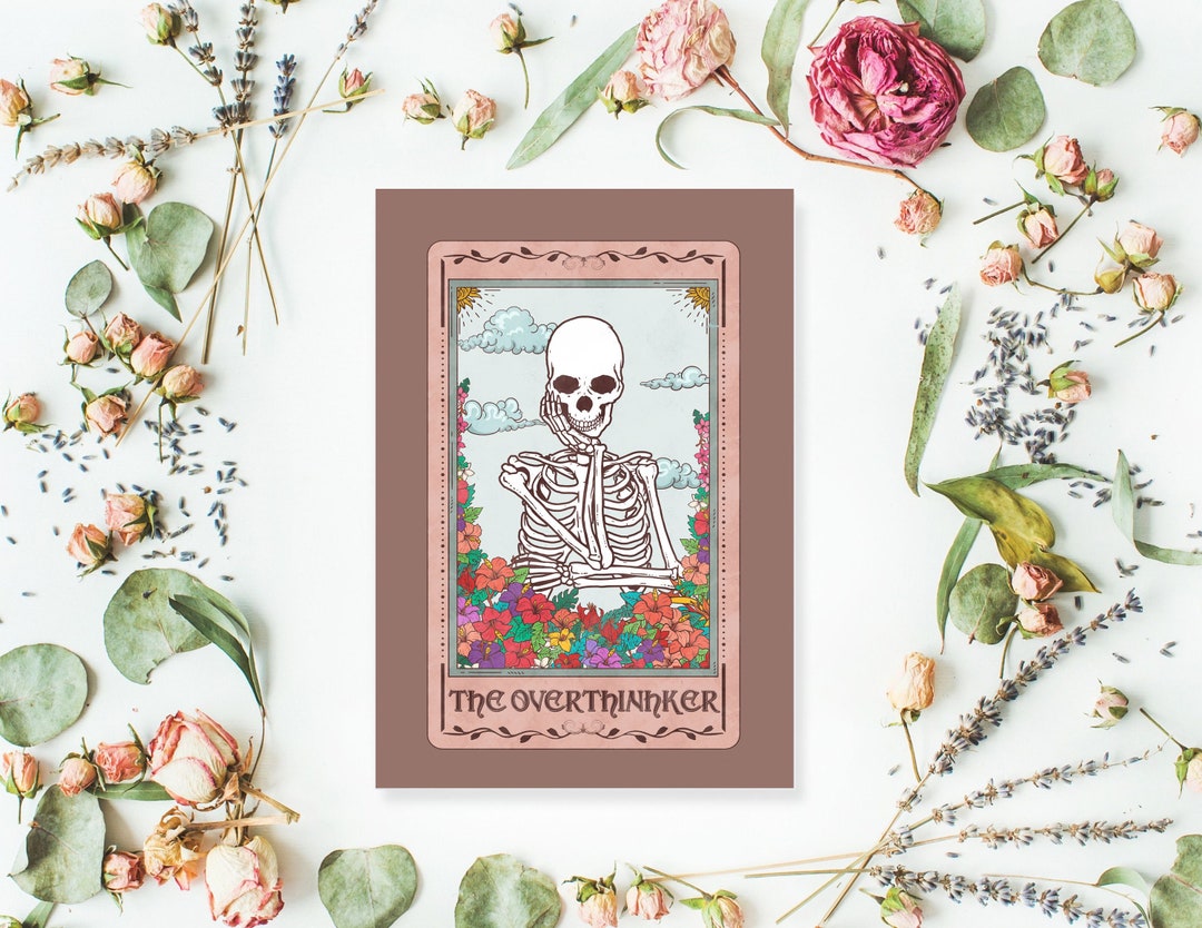 The Overthinker Tarot Card Digital Wall Art Print, Instant Download ...
