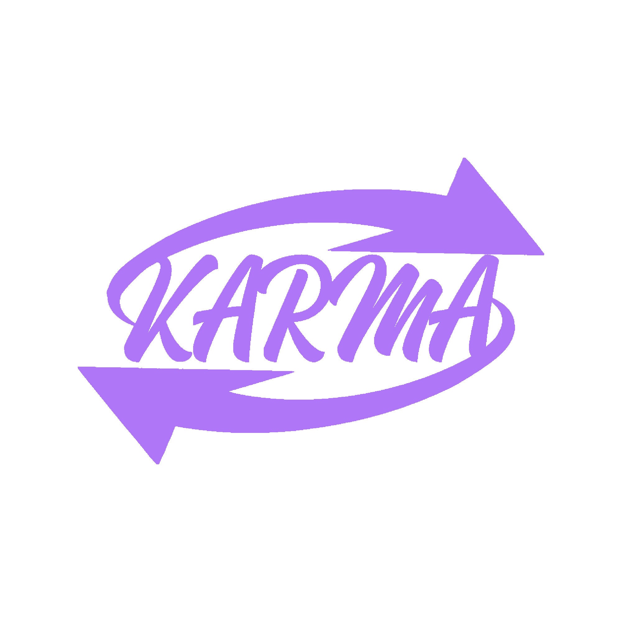 Karma Vinyl Decal Sticker Free Delivery - Etsy