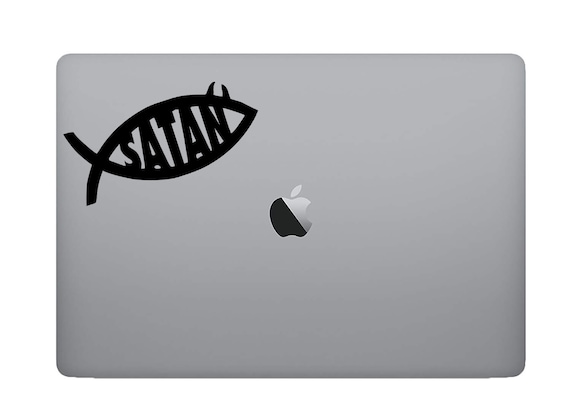 Satan Ichthys Symbol Vinyl Decal Sticker Free Delivery - Etsy